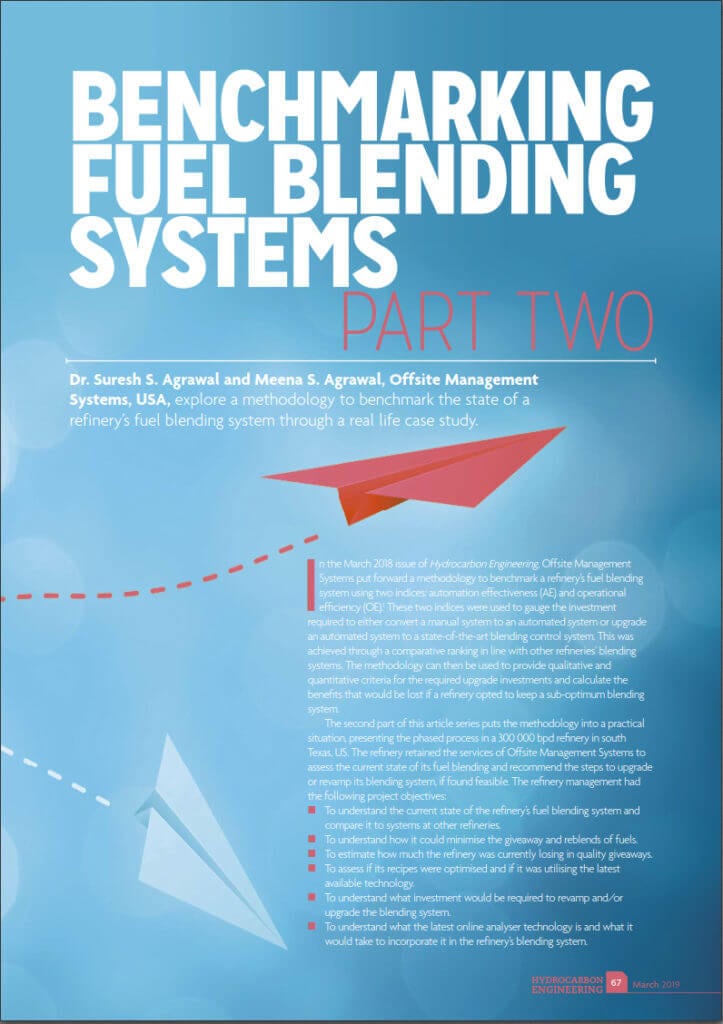 How to Benchmark the State of A Refinery's Fuels Blending System? Part ...